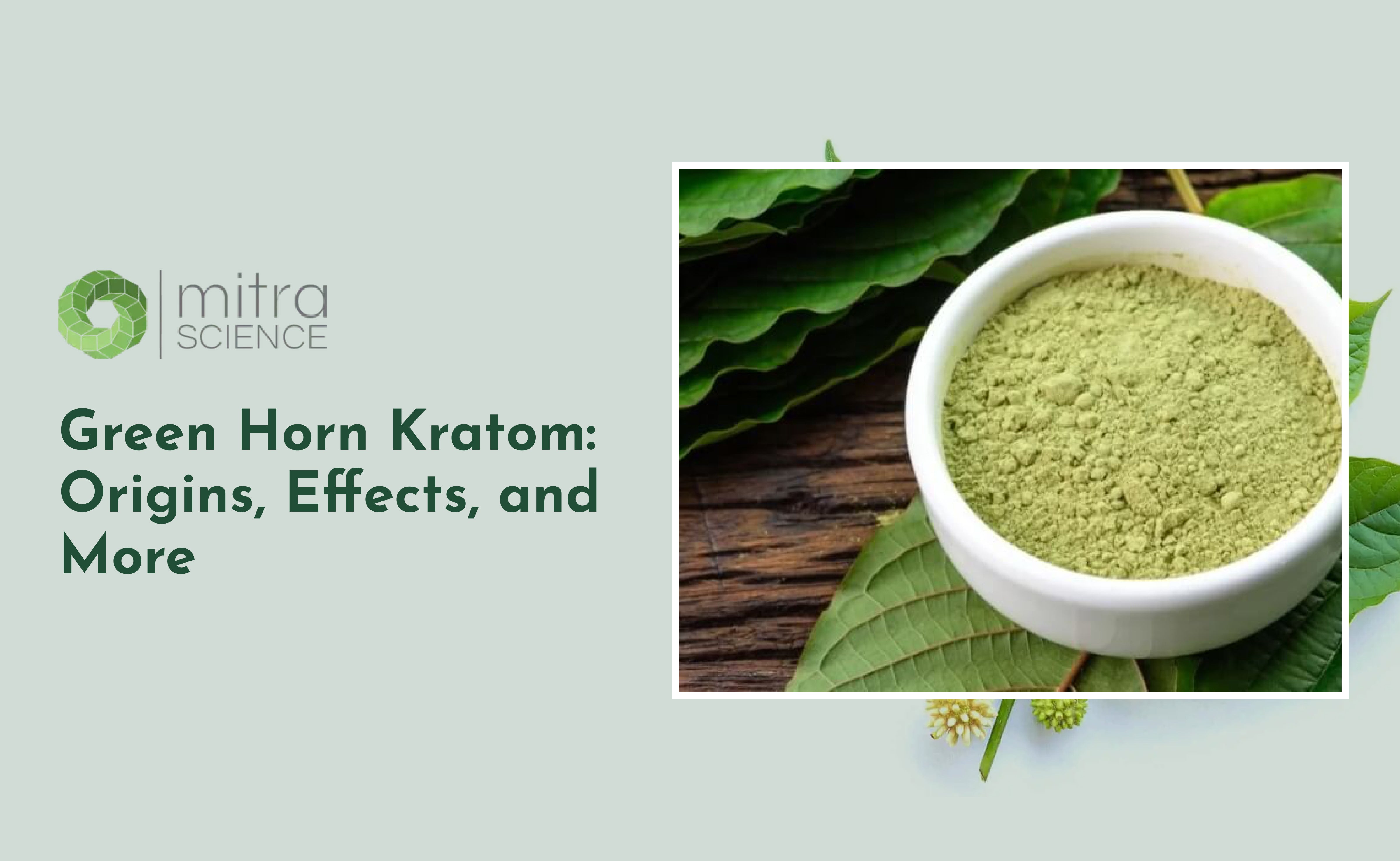 Green Horn Kratom: Origins, Effects, and More – mitrascience